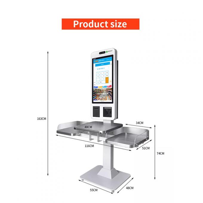 Self Service Ordering Payment Kiosk Pos System Cashier Cash Acceptor Machine