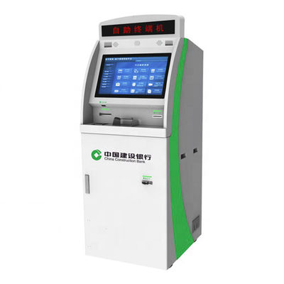 Touch Screen Cash Deposit Machine For Bank Cheque Kiosk Payments
