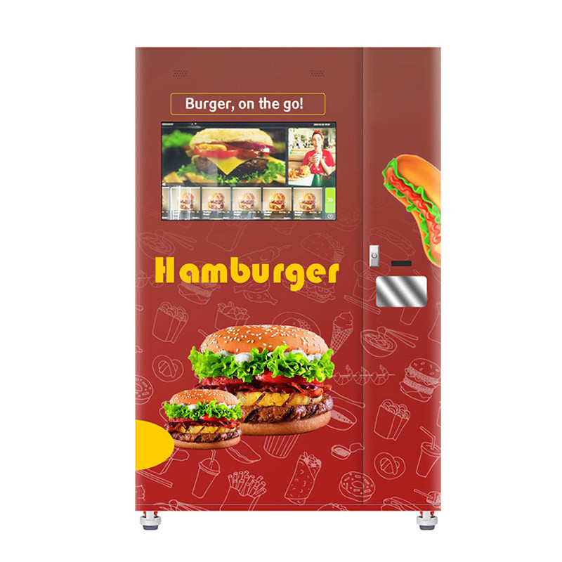 24 Hours 32" Touch Screen Vending Machine Kiosk For Hamburger Hot Food