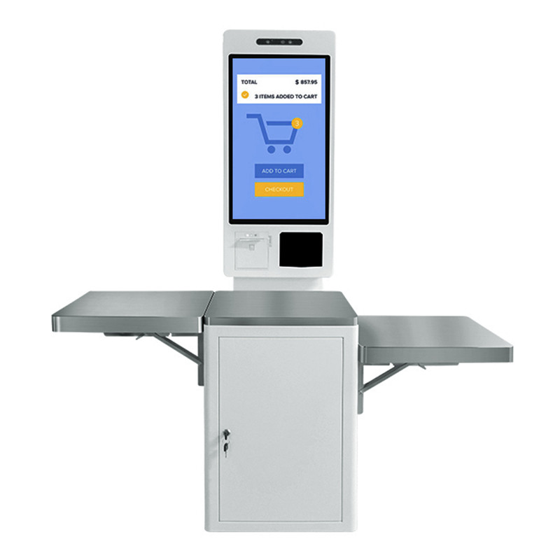Self Service Check Out Kiosk Payment POS Machine For Supermarket