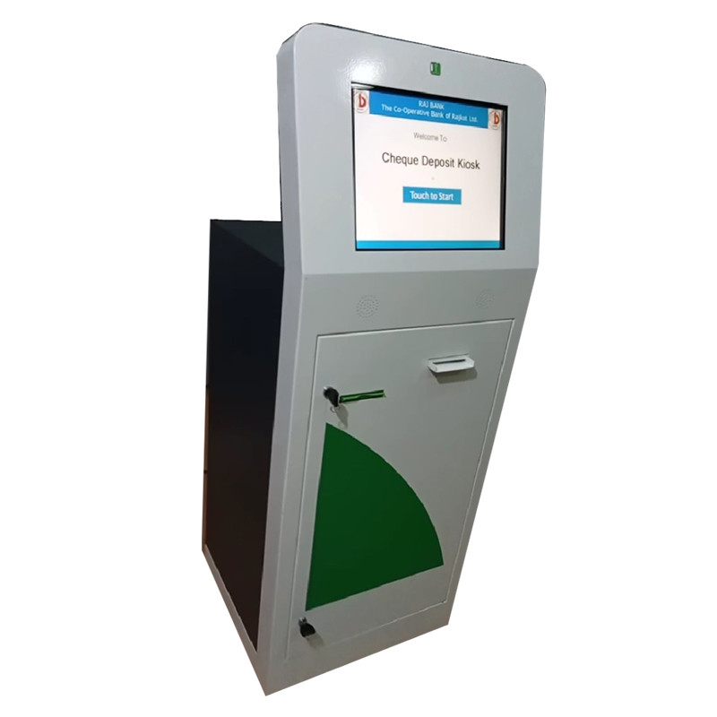 Touch Screen Cash Deposit Machine For Bank Cheque Kiosk Payments