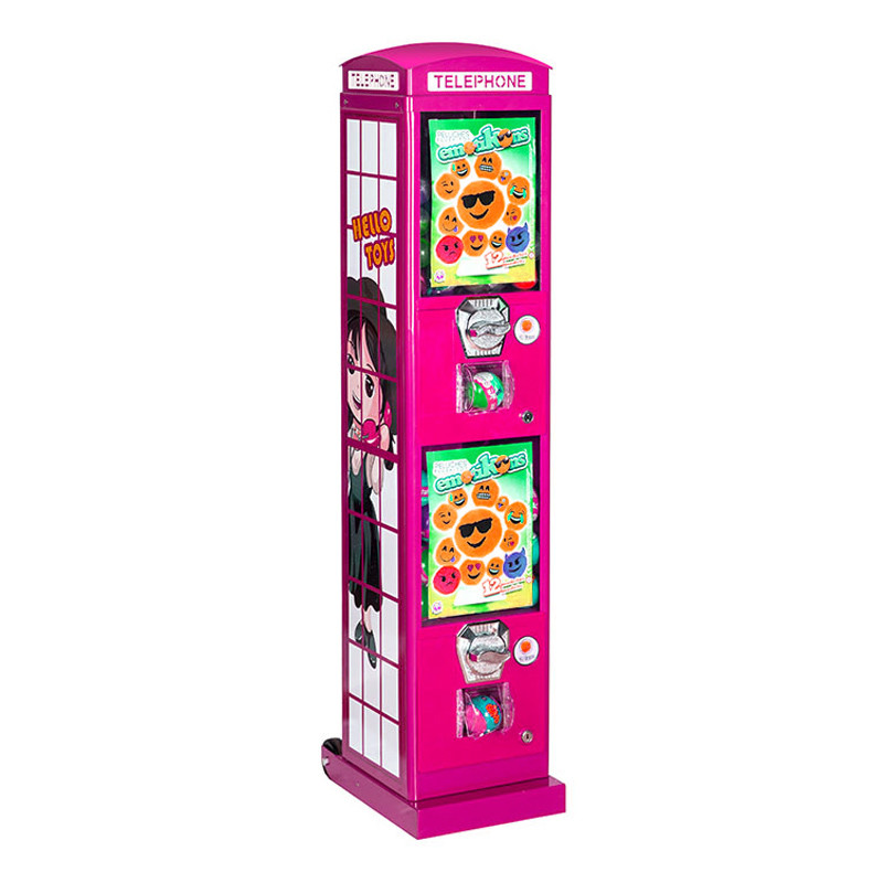 Amusement Game Vending Machine Kiosk Telephone Booth Shape