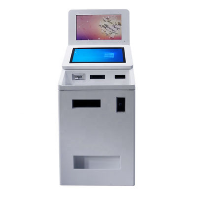 Dual Screen Size QR Scanner Card Reader Cash and Coin Dispensing Self ...